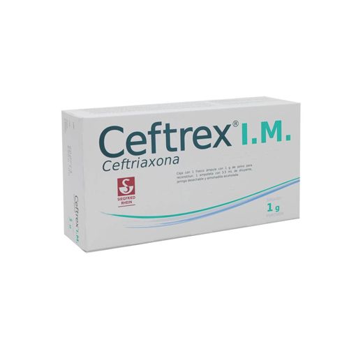 CEFTRIAXONA 1g I.M. CEFTREX | Farmasuper