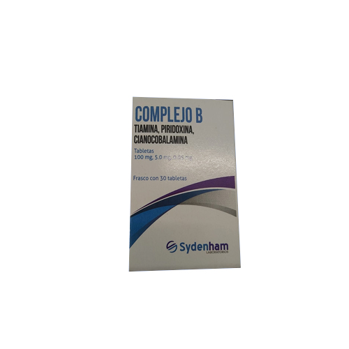 COMPLEJO B TIAMINA, PIRIDOXINA,CIANOCOBALAMINA 100mg/5.0mg/0.05mg ...