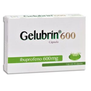IBUPROFENO 600 mg, 10 cap, GELUBRIN | Farmasuper