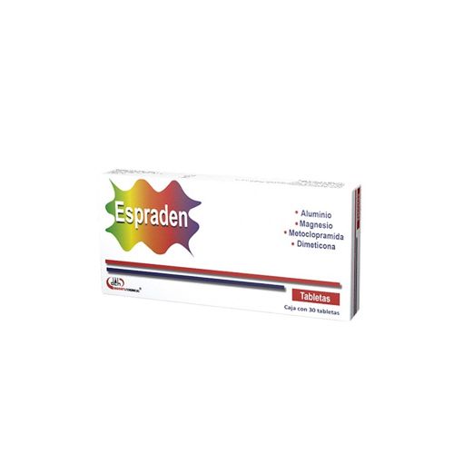 ALUMINIO MAGNESIO DIMETICONA METOCLOPRAMIDA, ESPRADEN TAB 30 tab ...
