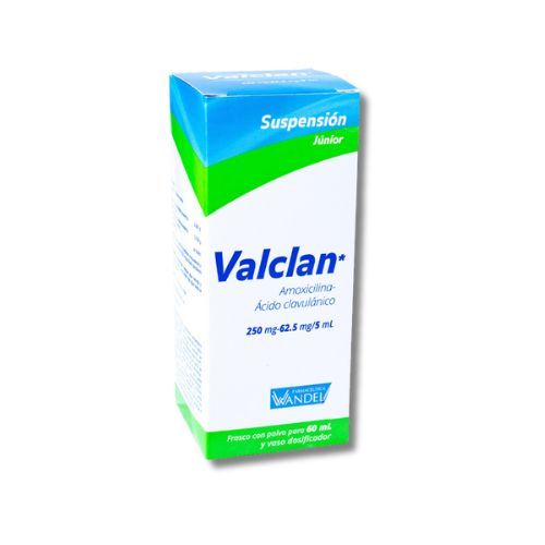 AMOXICILINA TRIHIDRATADA ACIDO CLAVULANICO 250 MG/5ML , VALCLAN 250 60 ...