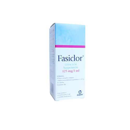 CEFACLOR MONOHIDRATADO 125 mg, 75 ml, FASICLOR | Farmasuper