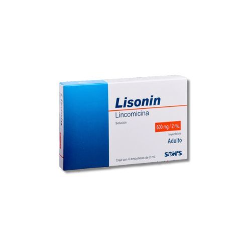 LINCOMICINA 600 mg/2 ml, 6 amp, LISONIN | Farmasuper