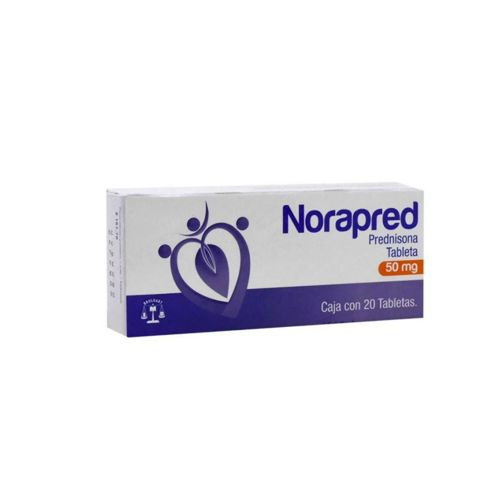 PREDNISONA 50 mg, 20 tab, NORAPRED | Farmasuper