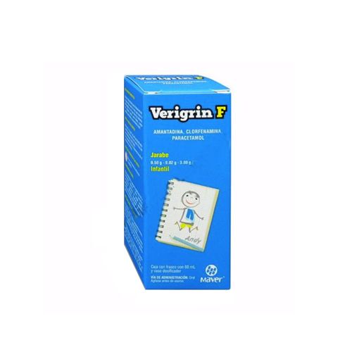AMANTADINA CLORFENAMINA PARACETAMOL sol 60ml VERIGRIN F | Farmasuper