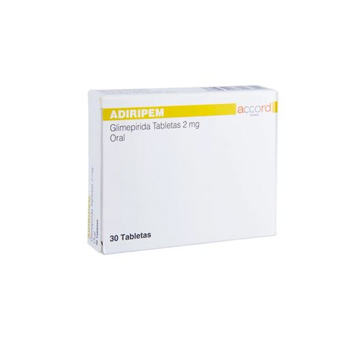 GLIMEPIRIDA 2 mg, 30 tab, ADIRIPEM | Farmasuper